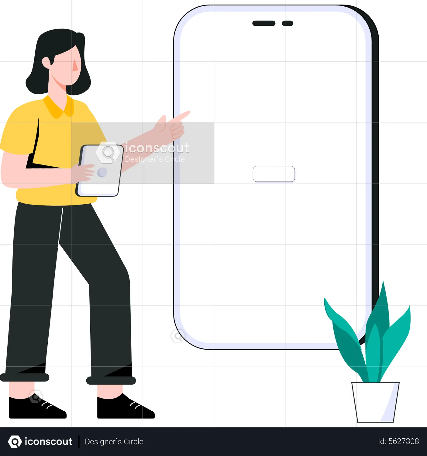 Female Design On User Experience Animated Illustration download in JSON ... Female Design On User Experience Animated Illustration download in JSON ...