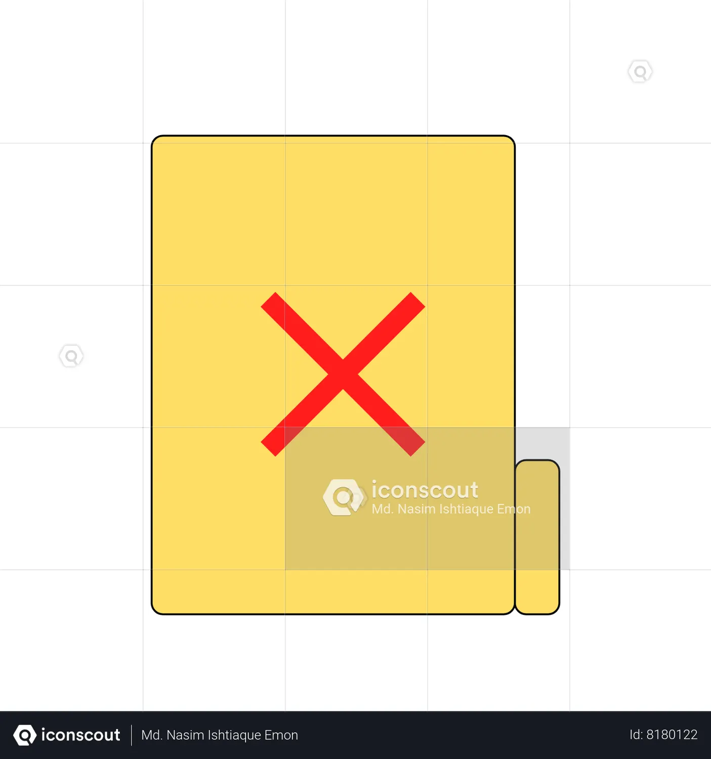 File Rejected Animated Icon Download In Json Lottie Or Mp4 Format