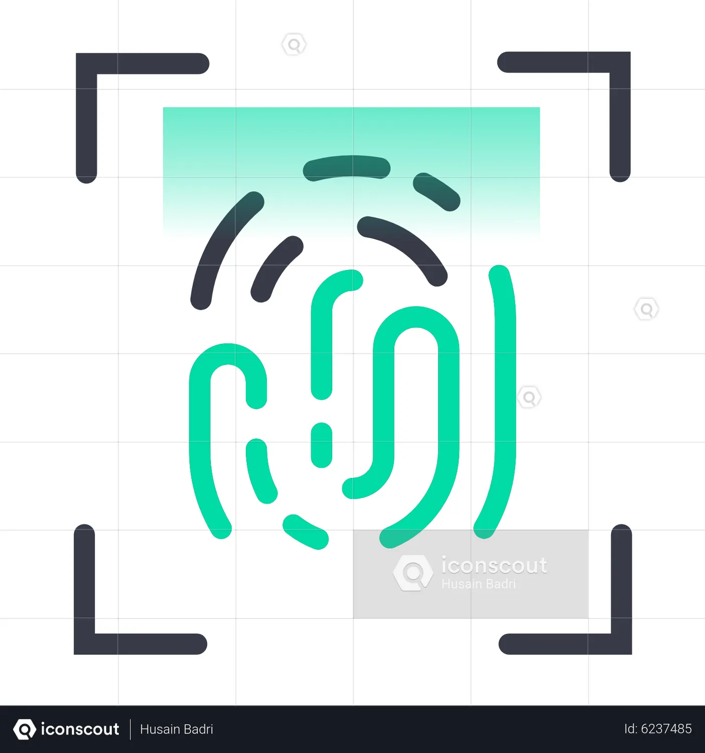 Fingerprint Security Animated Icon - Free Download Network & Communication Animated Icons ...