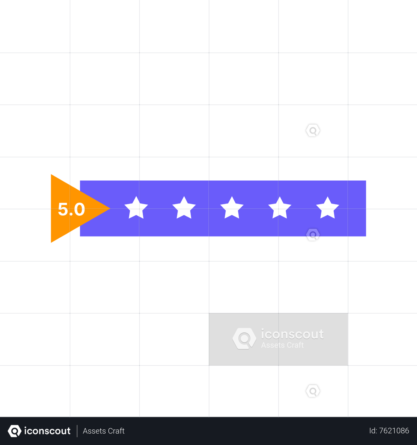 Five Star Rating Animation by Assets Craft | LottieFiles