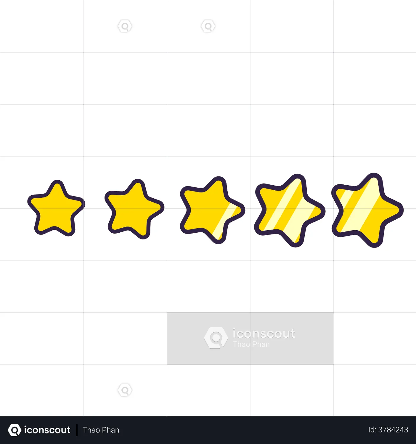 Five Star Rating Animation - Free Download Services Animations | IconScout
