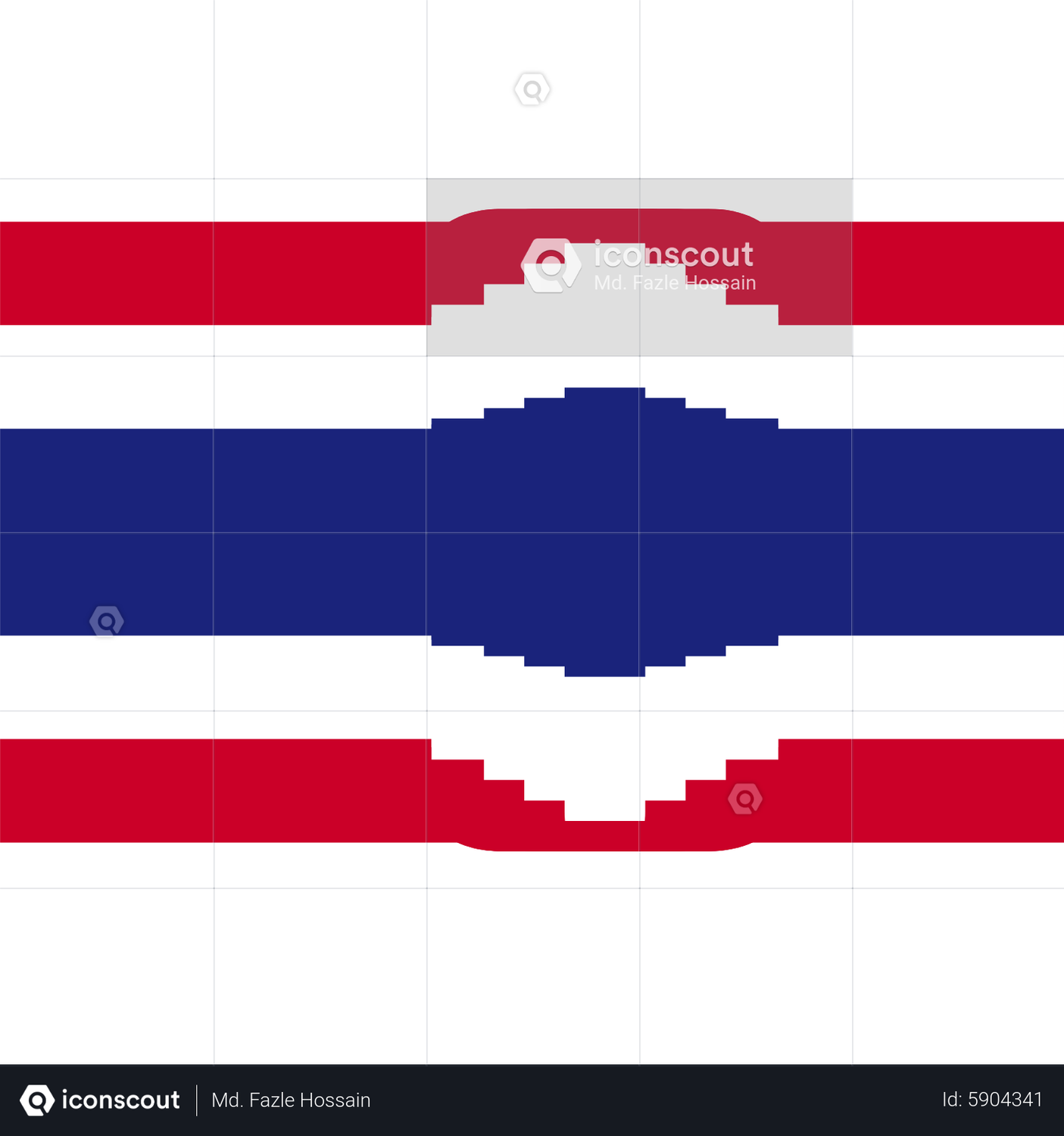 Flag Of Thailand Animation by Md. Fazle Hossain | LottieFiles