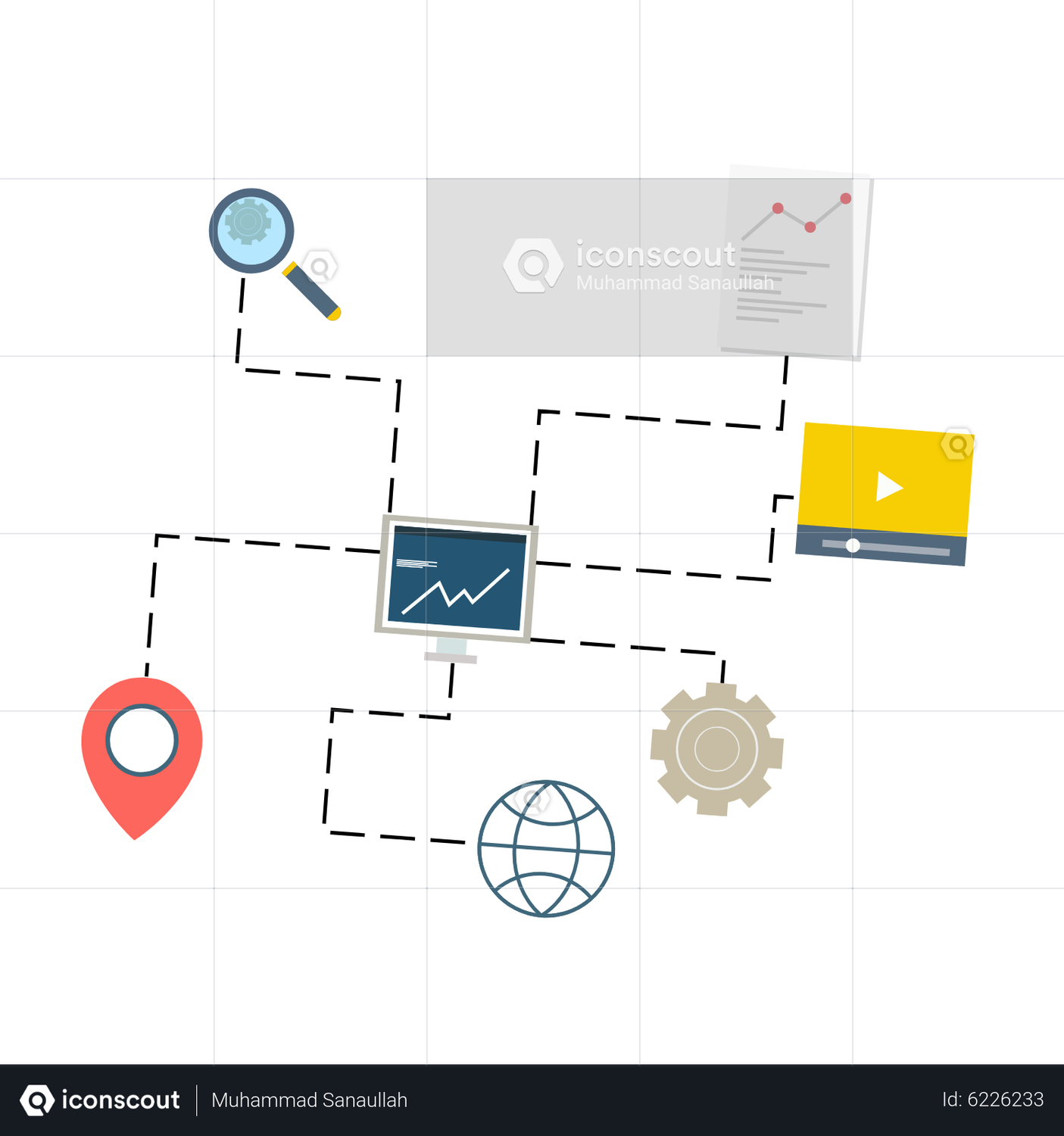 Flowchart Animation by Muhammad Sanaullah | LottieFiles