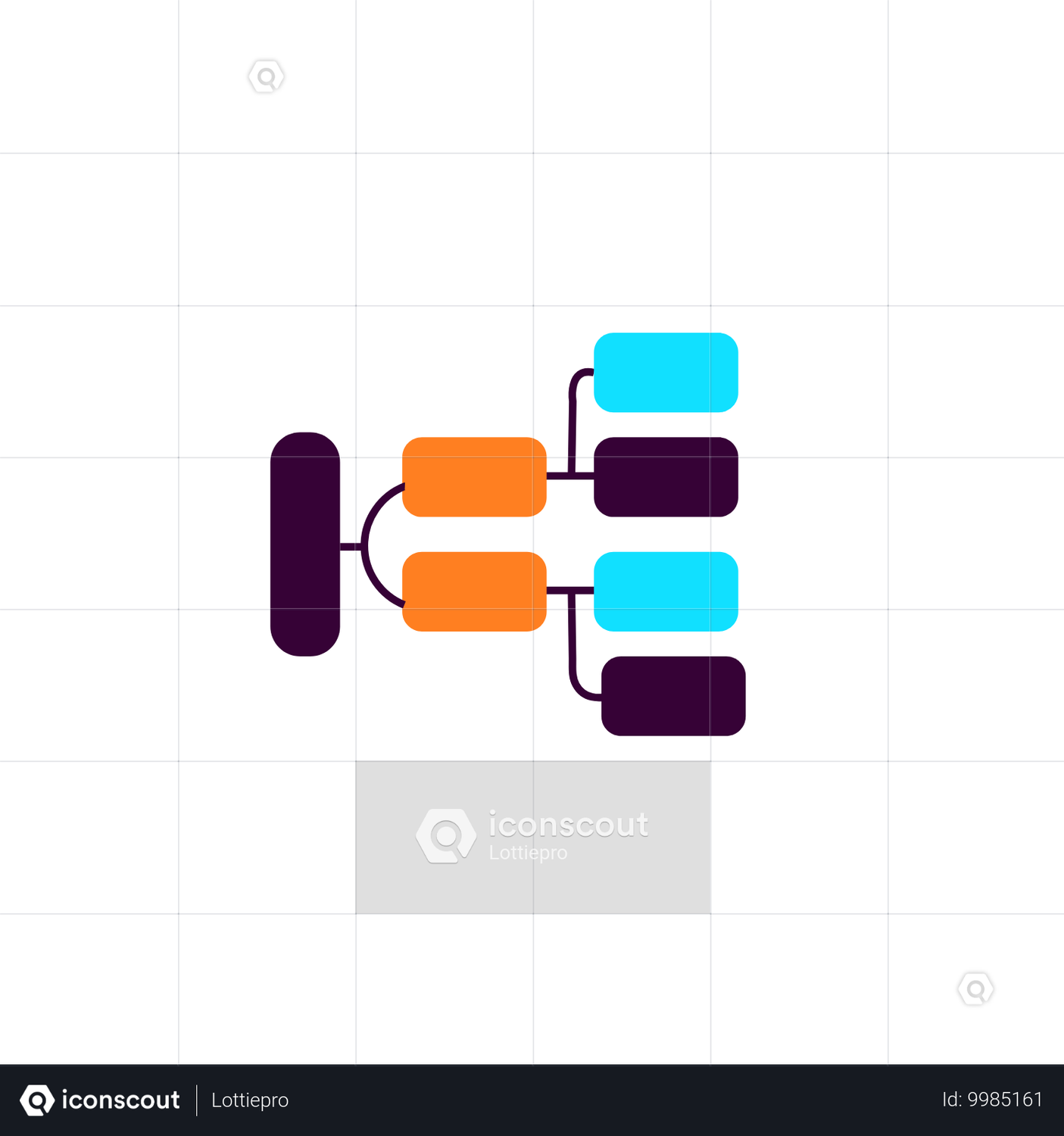Flowchart Animation by Lottiepro | LottieFiles