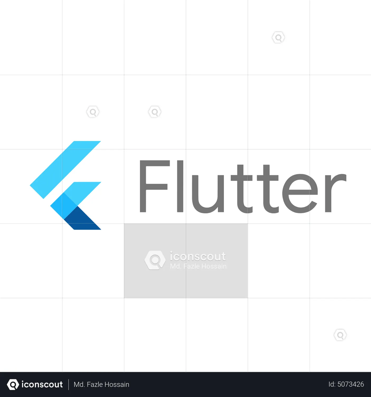 Flutter logo Animated Illustration download in JSON, LOTTIE or MP4 format