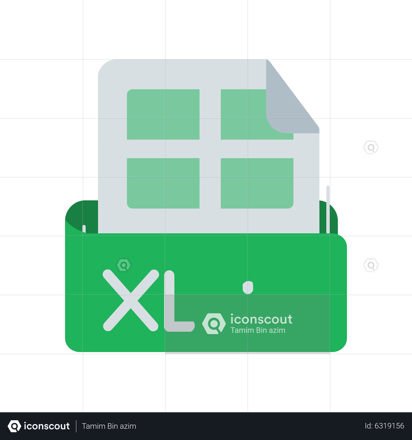 formato de arquivo xlsx Animation by Tamim Bin Azim | LottieFiles