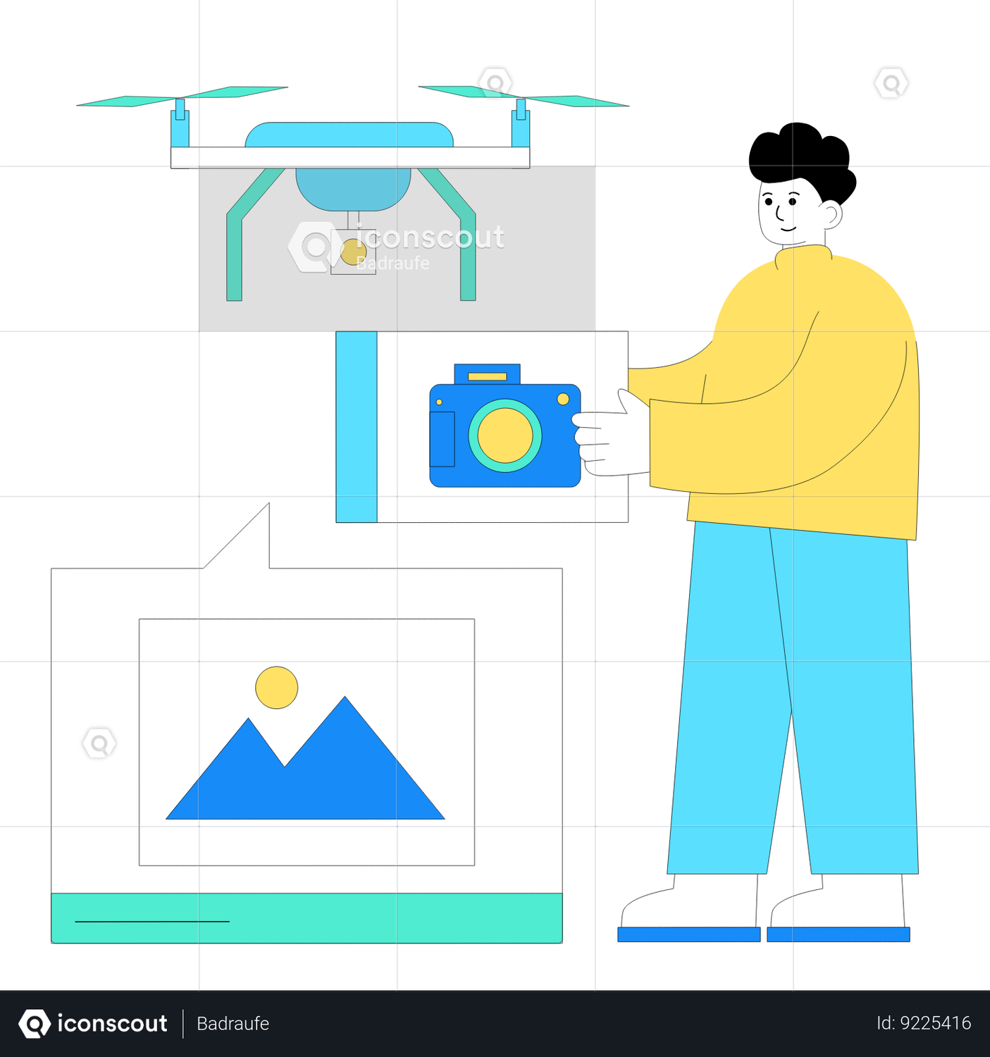 Freelance Drone Photographer Animation by Badraufe | LottieFiles