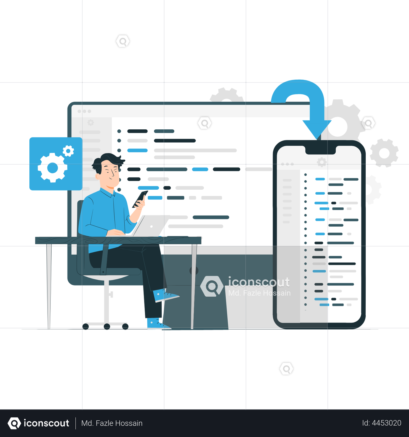 Front End Developer Animation by Md. Fazle Hossain | LottieFiles