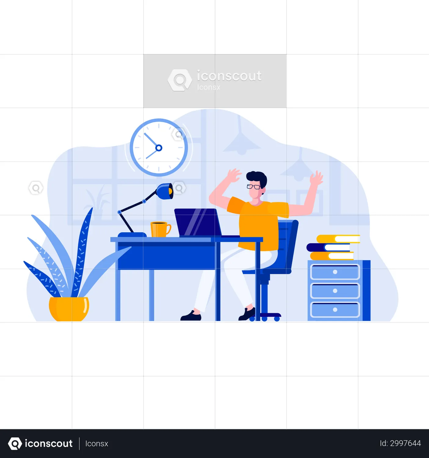 Frustrated man Animated Icon download in JSON, LOTTIE or MP4 format