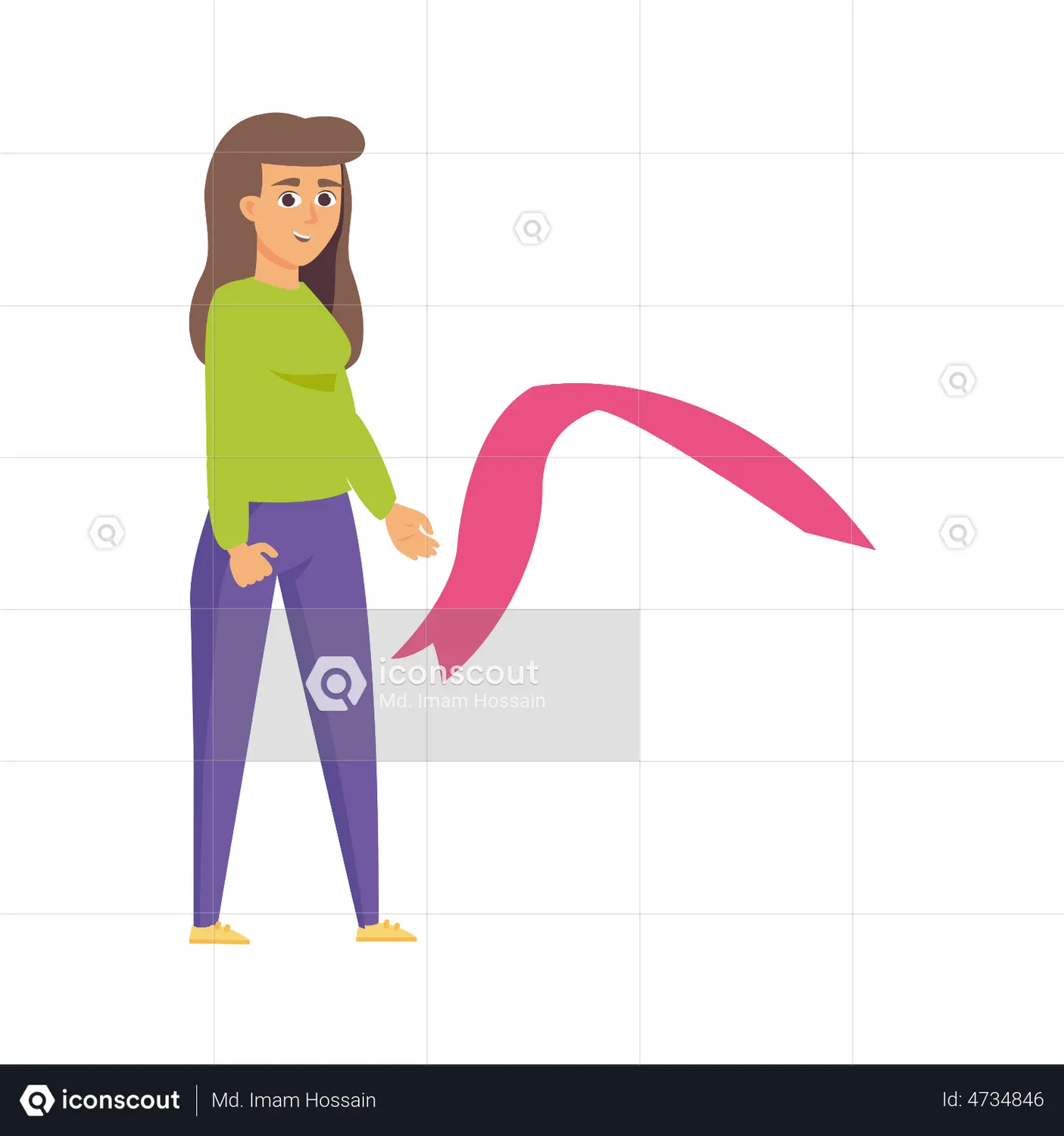 Girl Giving Instructions Animated Illustration Download In JSON LOTTIE girl-giving-instructions-animated-illustration-download-in-json-lottie