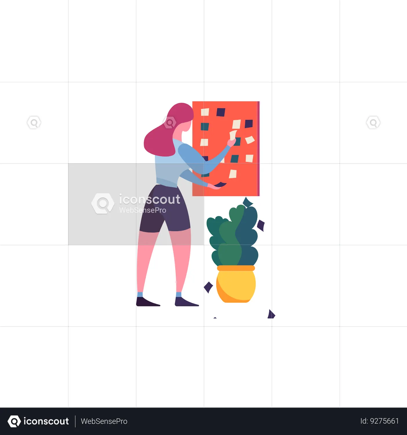 Girl Working On Reminders Animation - Free Download Business Animations ... Girl Working On Reminders Animation - Free Download Business Animations ...