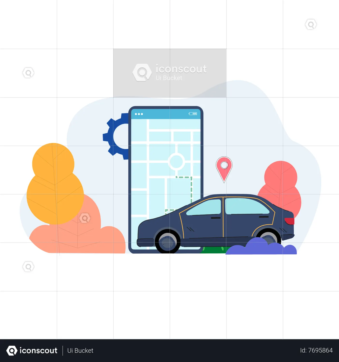 Gps Tracking Animation - Free Download Maps And Navigation Animations | IconScout