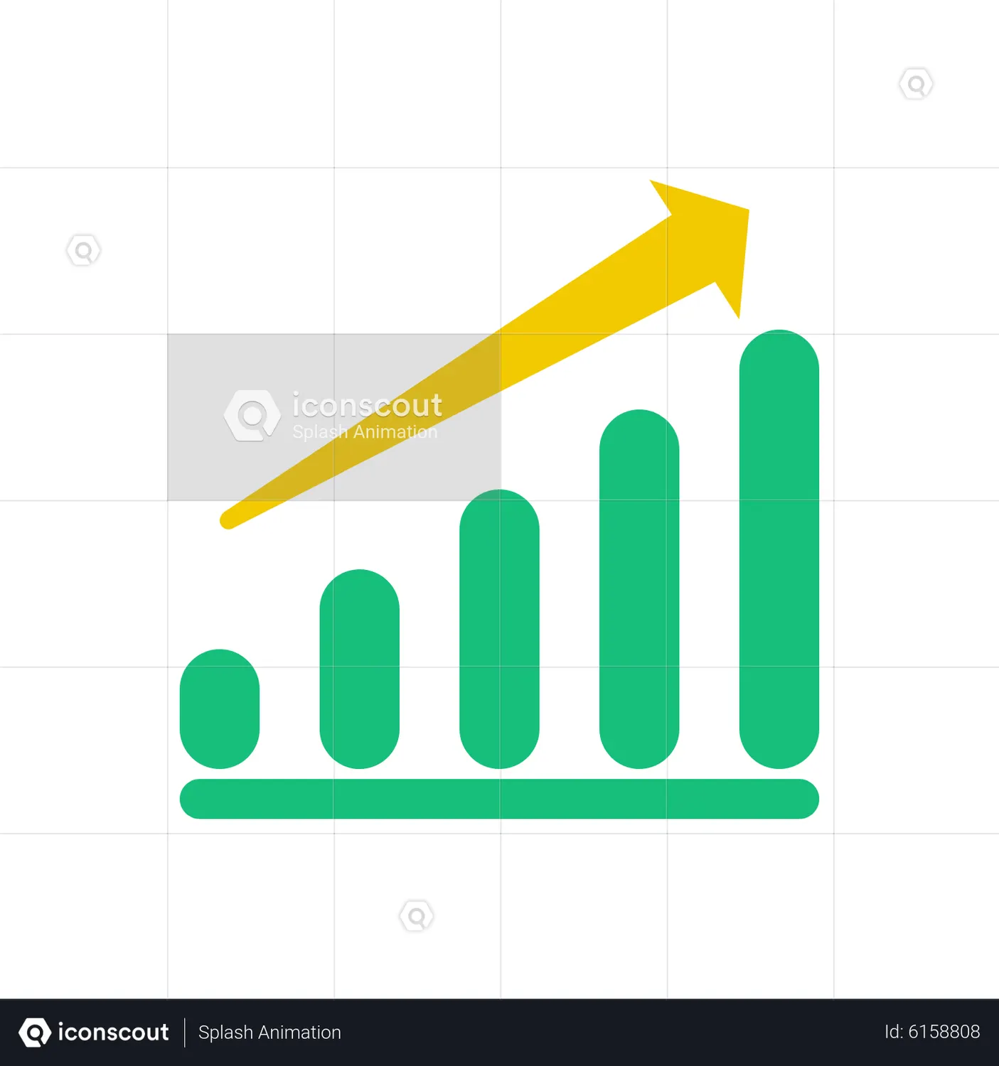 Graph Animated Icon download in JSON, LOTTIE or MP4 format
