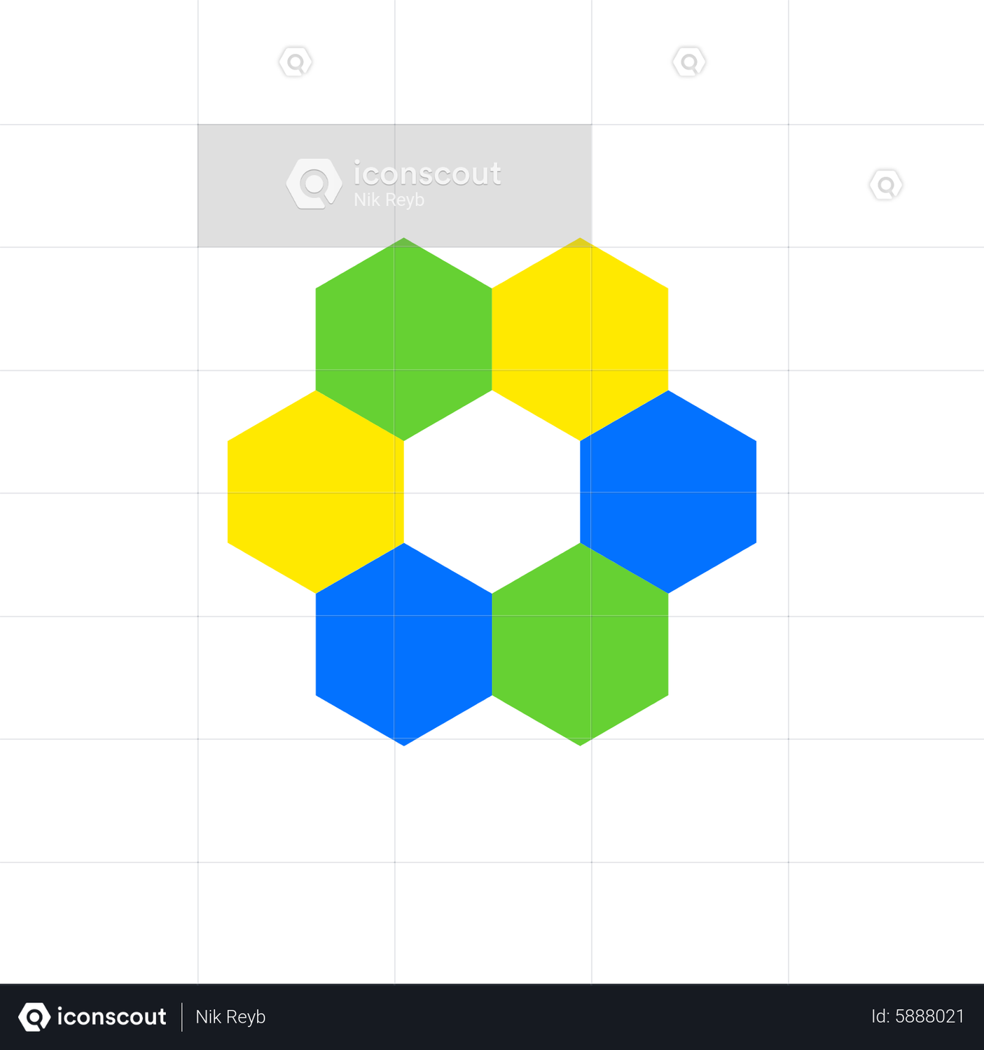 Hexagone Loader Animation by Nik Reyb | LottieFiles