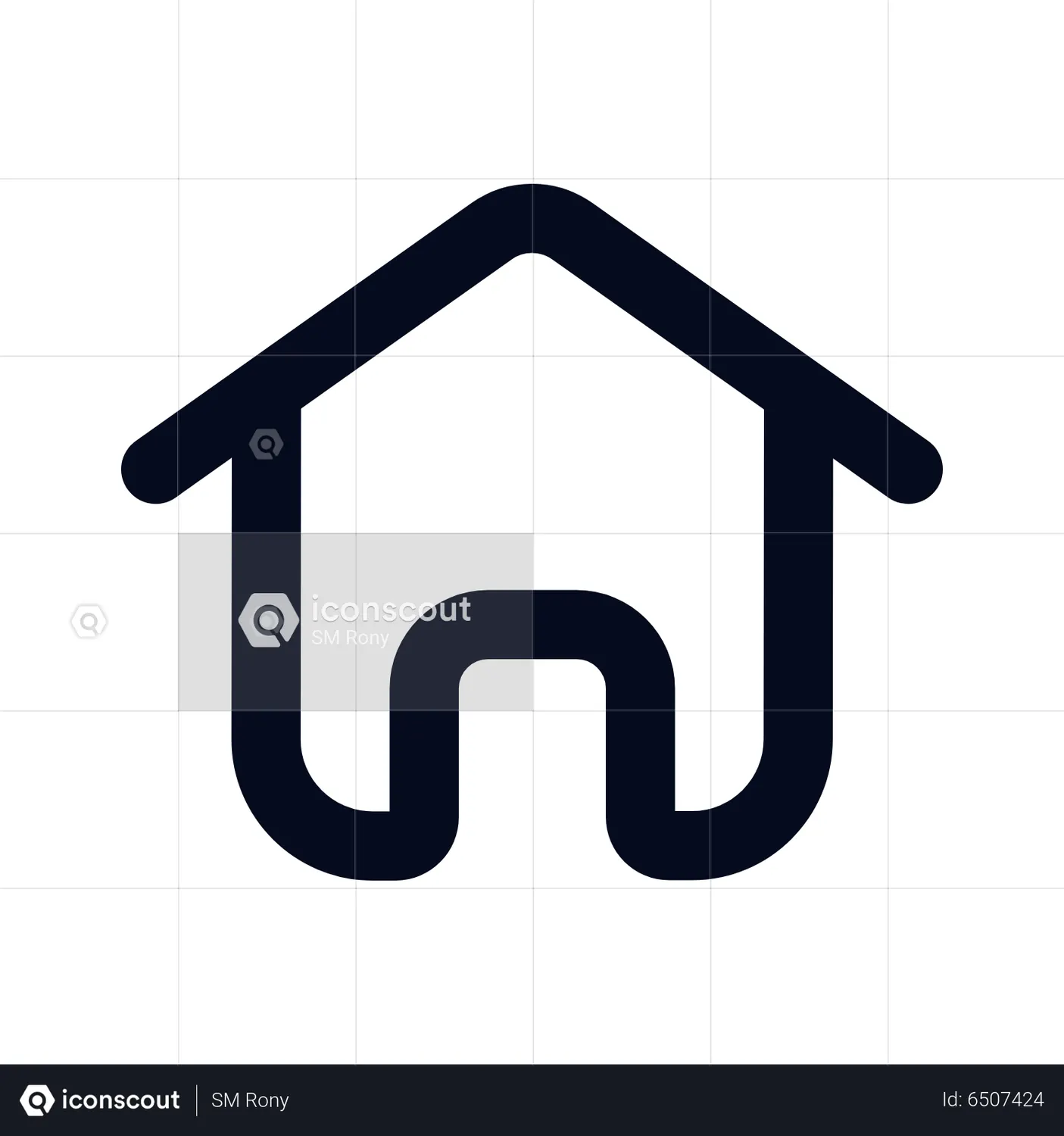 Home Animated Icon download in JSON, LOTTIE or MP4 format