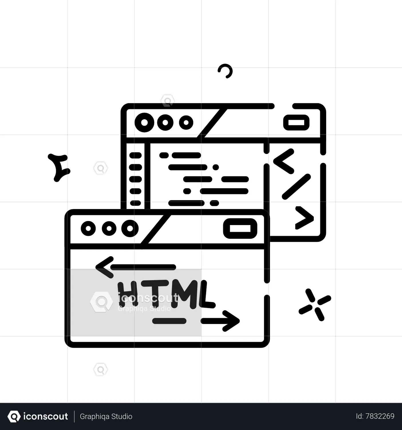 Html Animated Icon download in JSON, LOTTIE or MP4 format