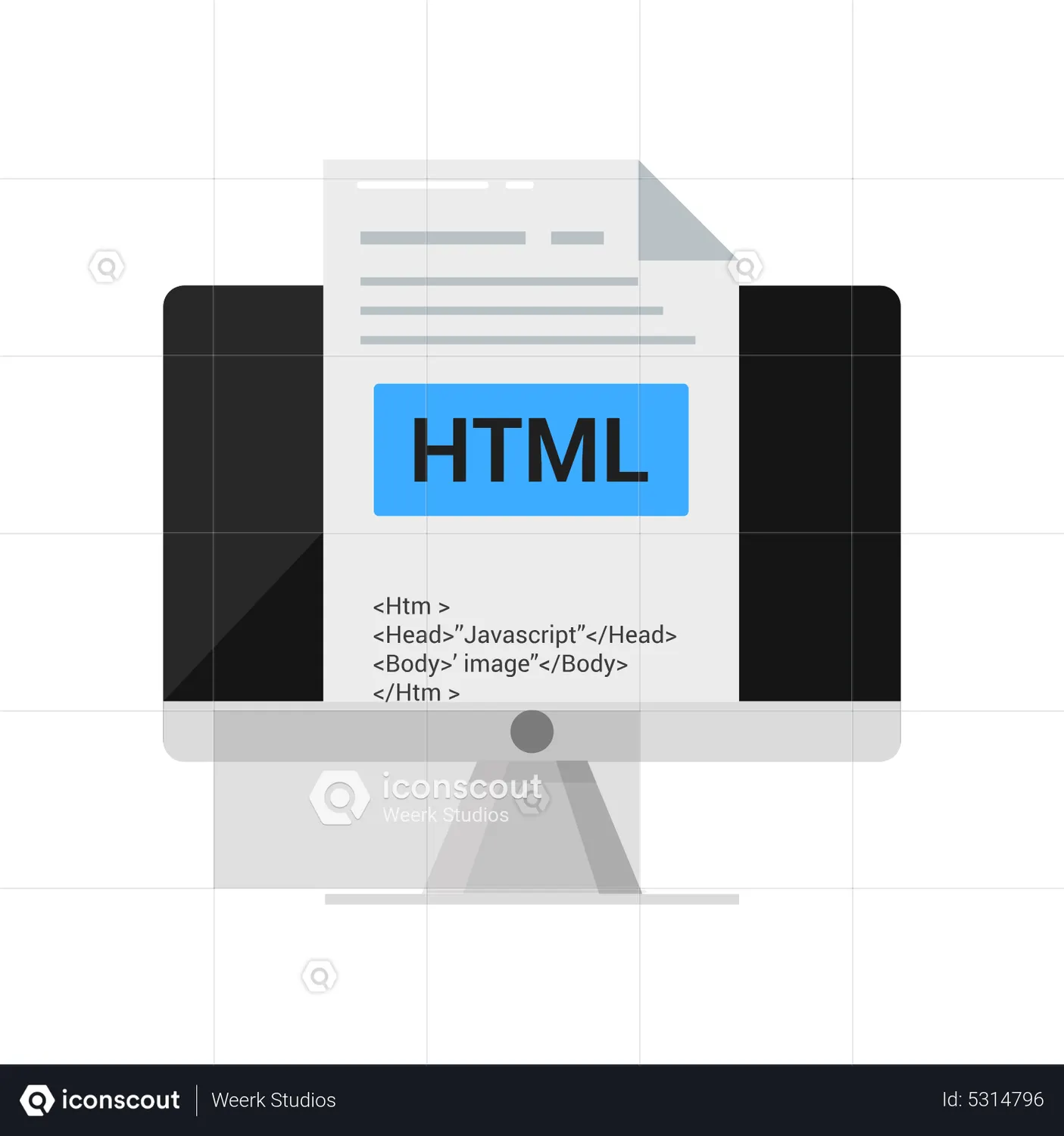 Html File Animated Icon - Free Download Design & Development Animated ...