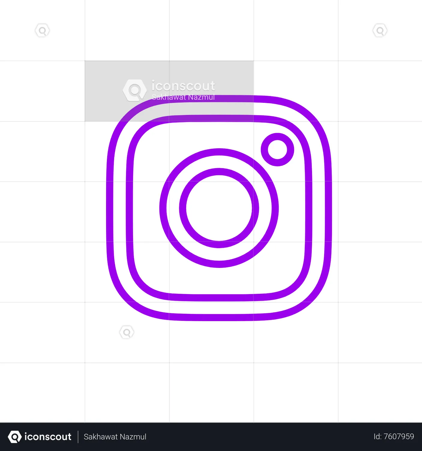 Instagram Logo Animated Icon download in JSON, LOTTIE or MP4 format