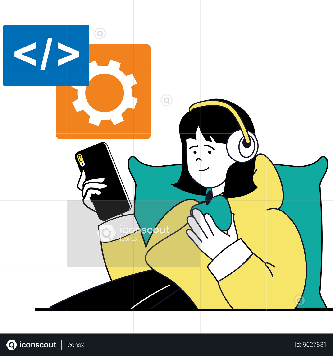 Interface Coding Animation by Iconsx | LottieFiles