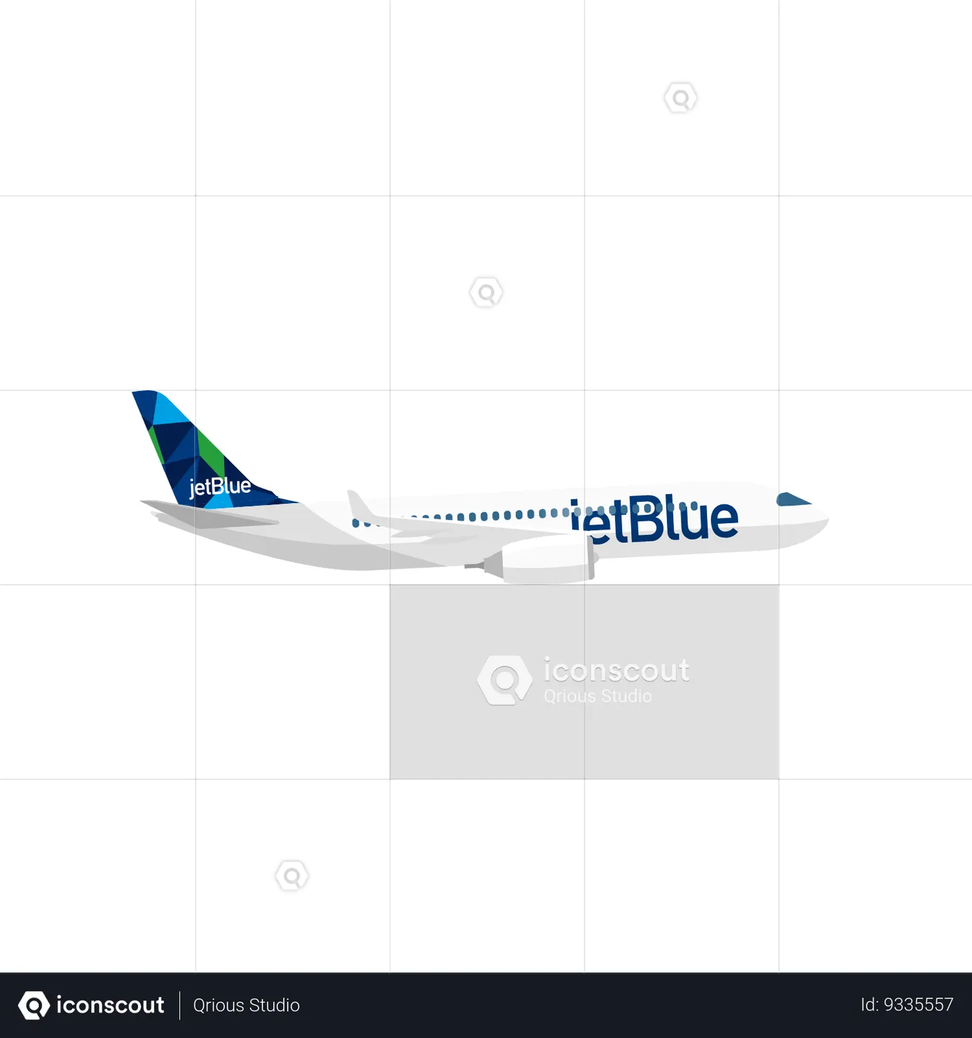 Jetblue Airplane Animated Icon - Free Download Vehicle Animated Icons | IconScout