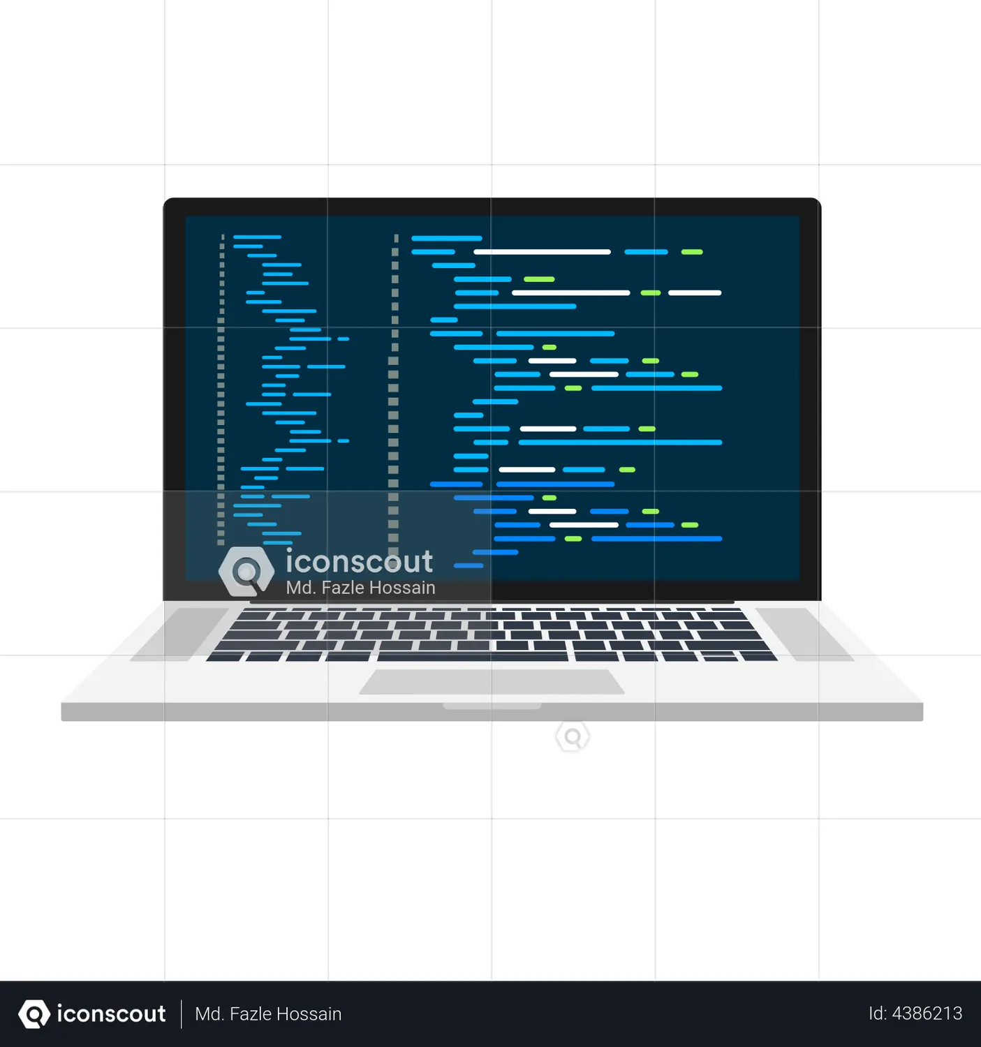 Laptop With Programng Code Animation - Free Download Design ...