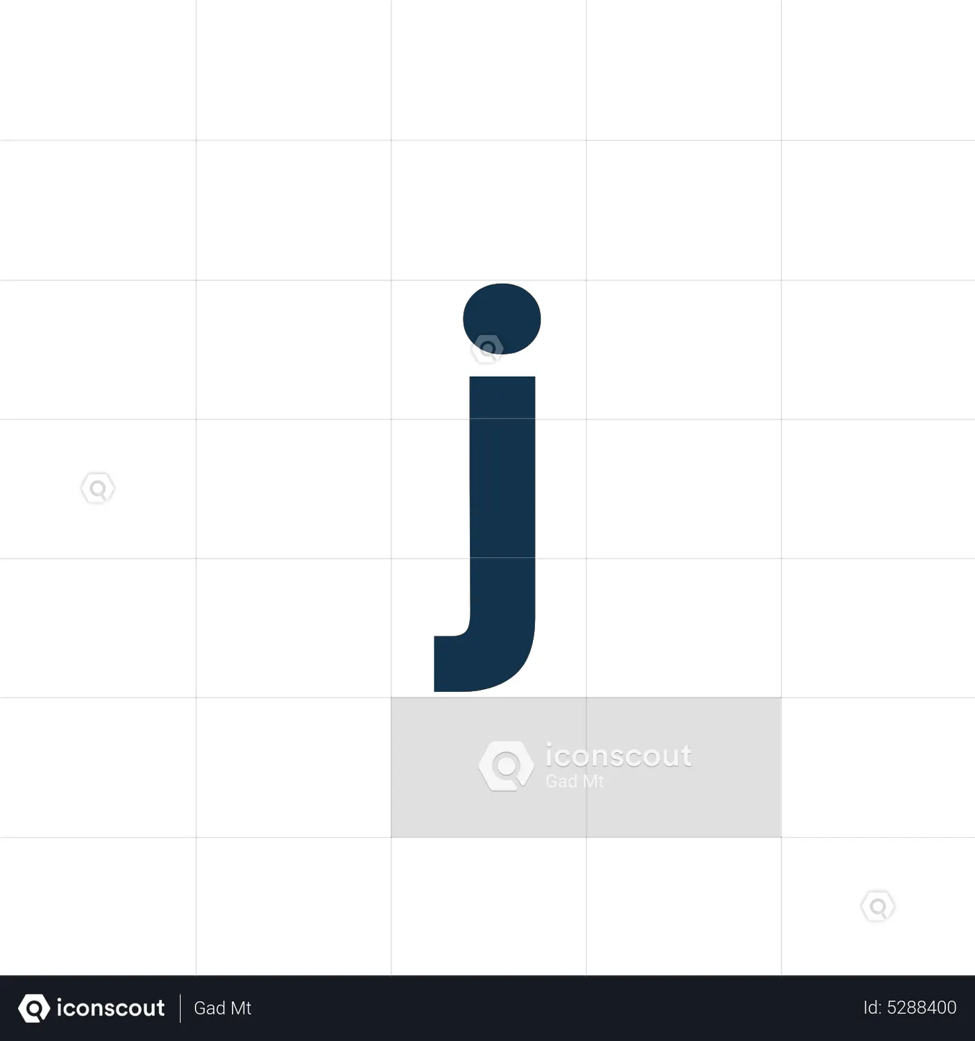 Letter J Small Animated Icon download in JSON, LOTTIE or MP4 format