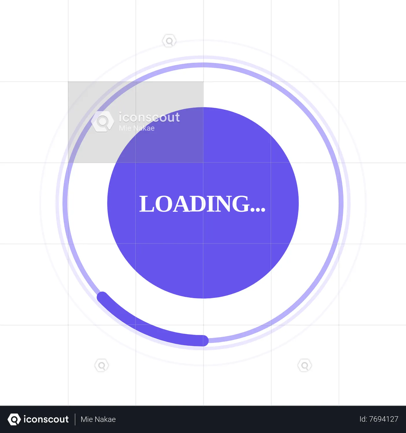 Loading Circle Animated Icon download in JSON, LOTTIE or MP4 format
