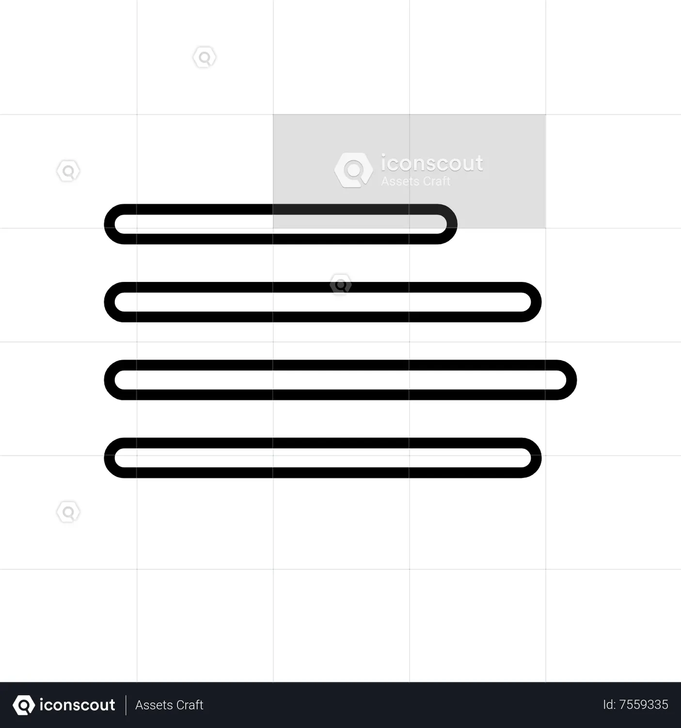Loading Lines Animated Icon download in JSON, LOTTIE or MP4 format