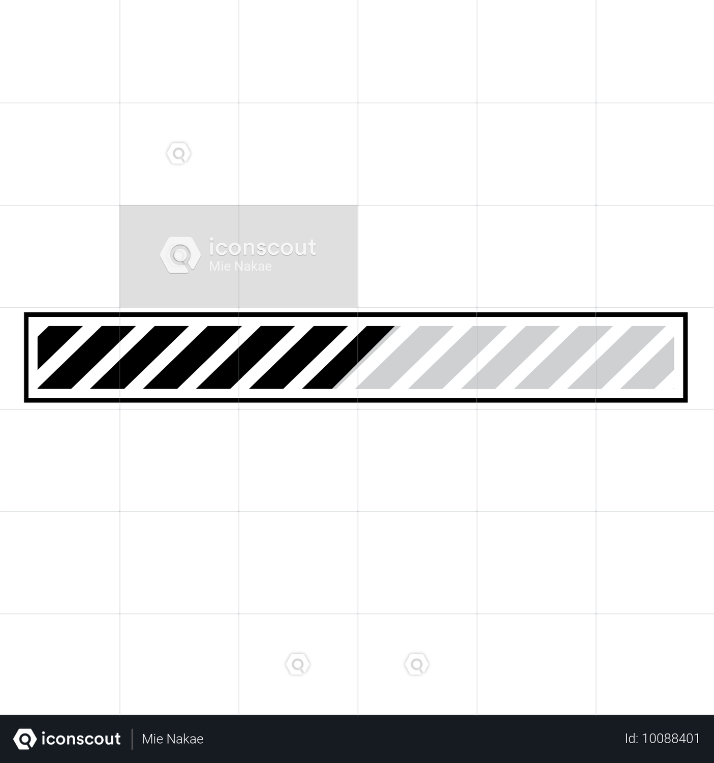 Loading Progress Bar Diagonal Squared Waveform Animation By Mie Nakae