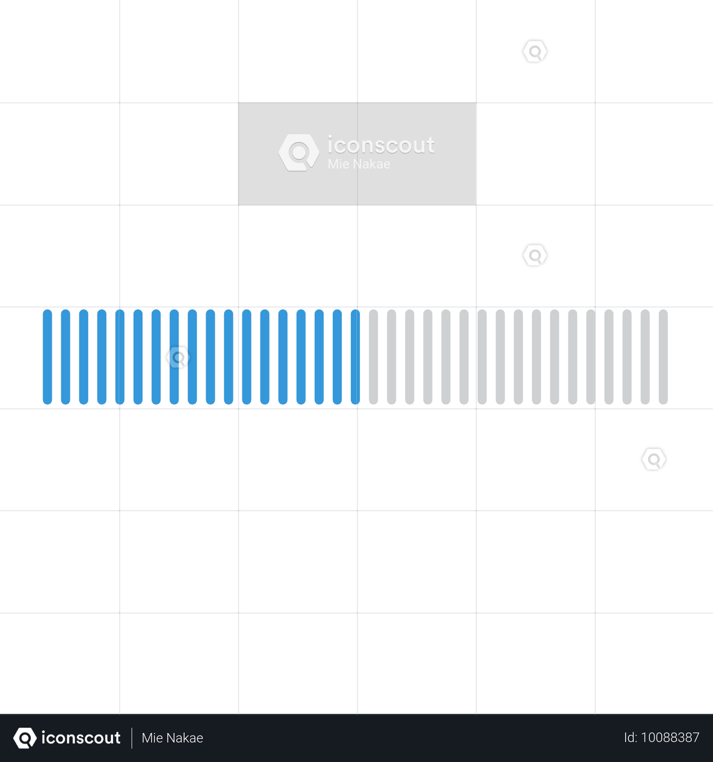 Loading Progress Bar Rounded Waveform Animation by Mie Nakae | LottieFiles