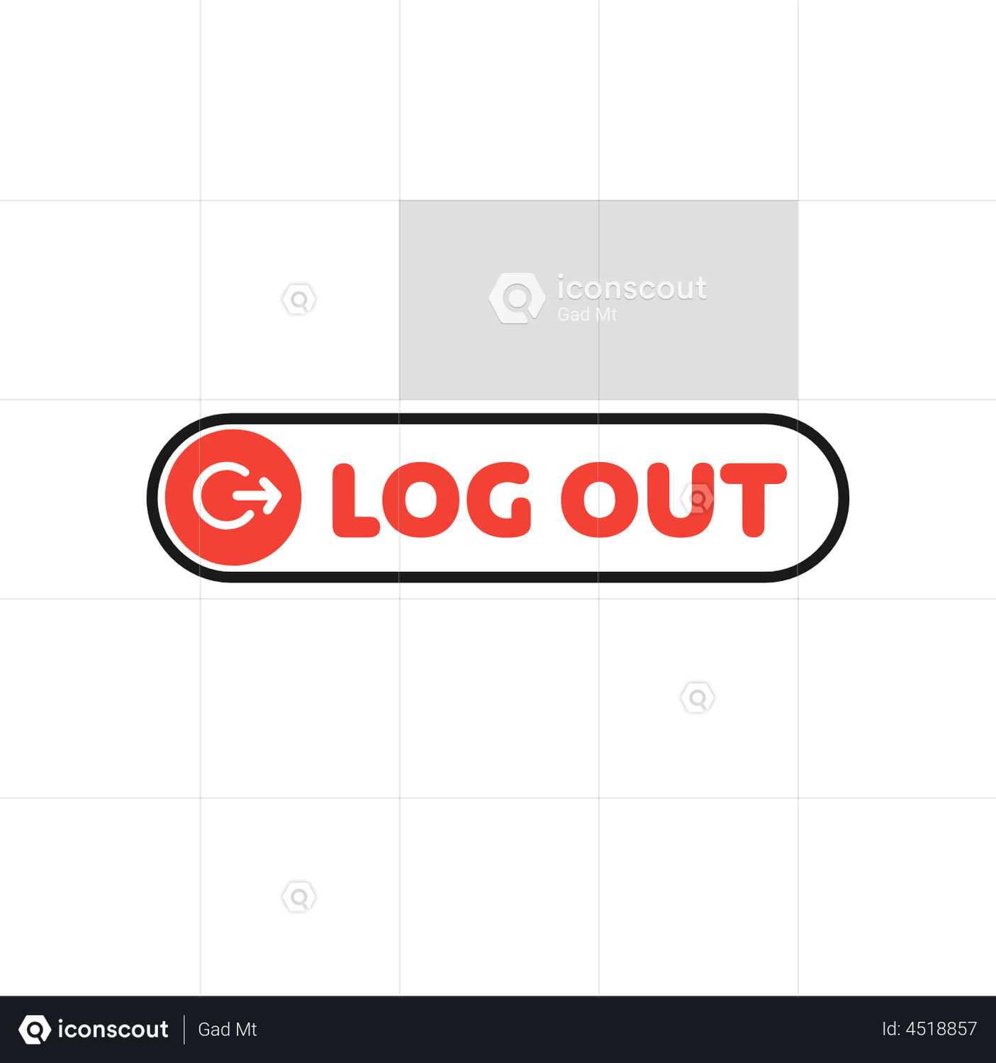 Logout Button Animation By Gad Mt Lottiefiles