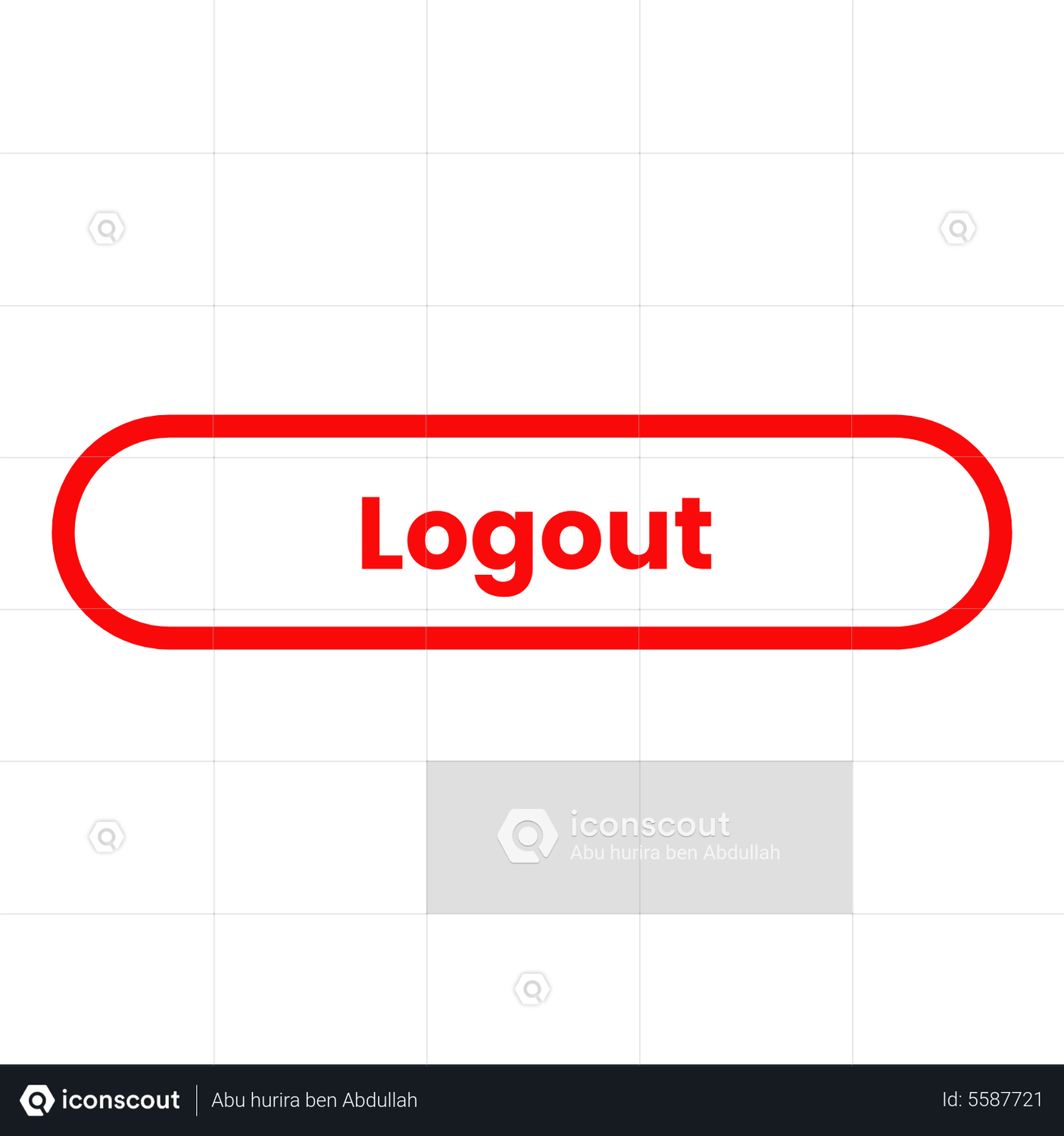 Logout text button Animation by Abu hurira ben Abdullah | LottieFiles