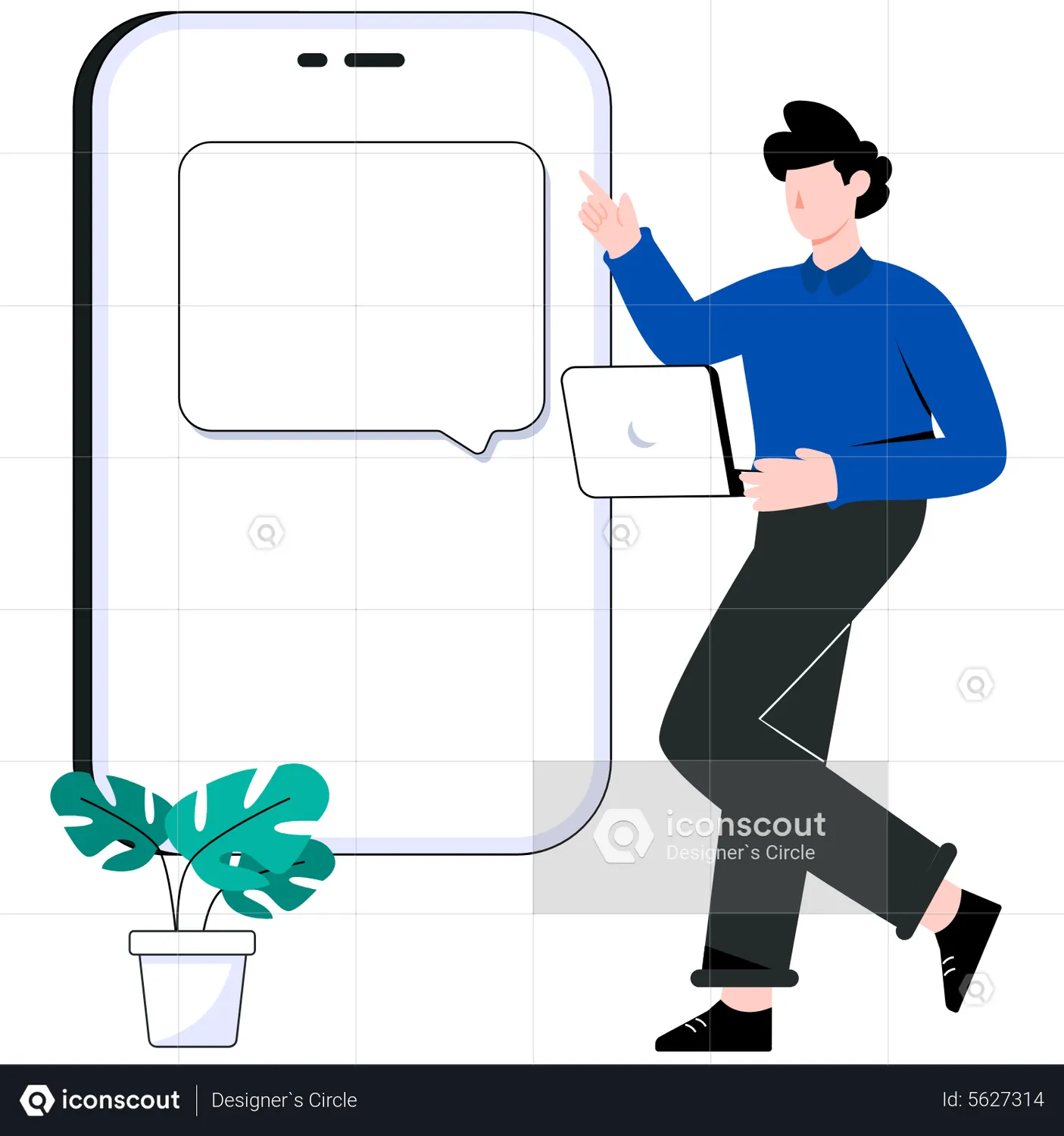 Man App Coding In App Development Animation - Free Download People ...