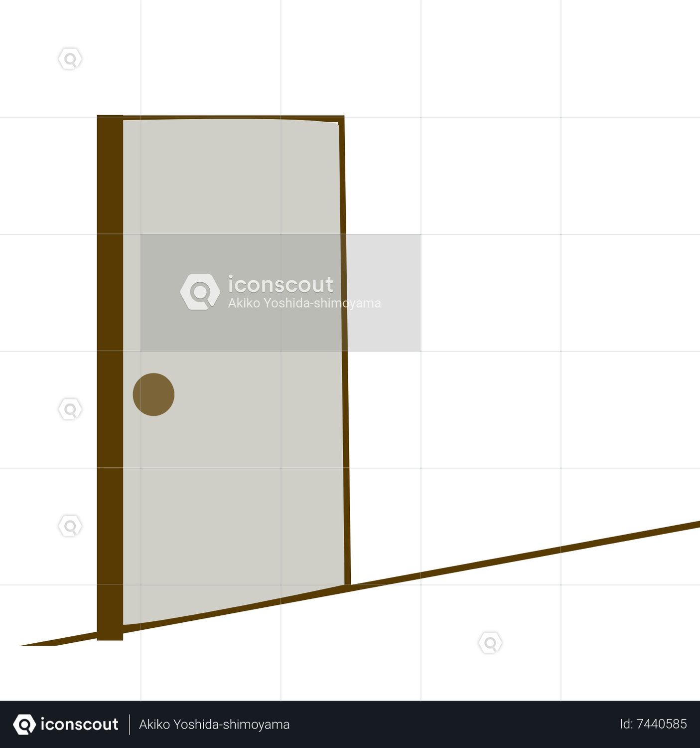 Man close Door Animation by Akiko Yoshida-shimoyama | LottieFiles