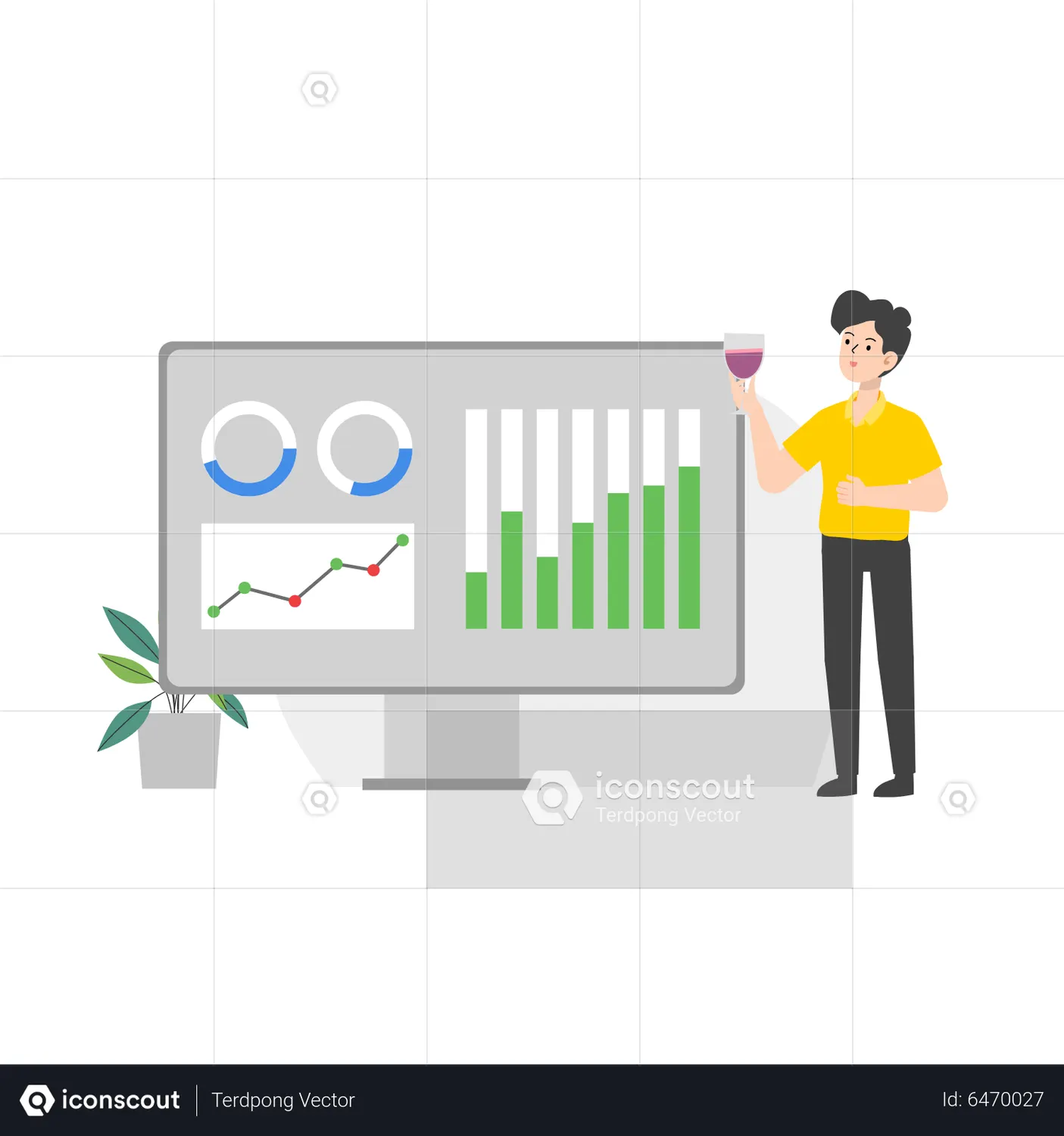 Man Doing Analysis Animation Free Download People Animations Iconscout