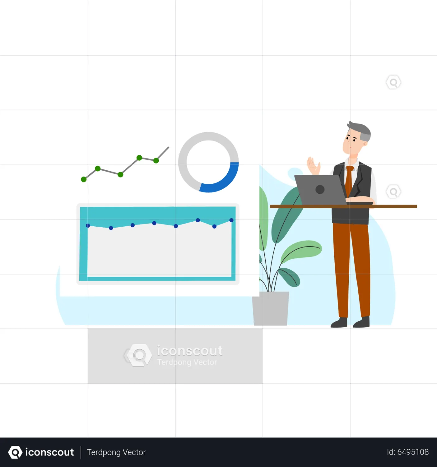 Man Doing Analysis Animation Free Download People Animations Iconscout