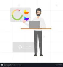Man Doing Dashboard Analysis Animation - Free Download People Animations | IconScout