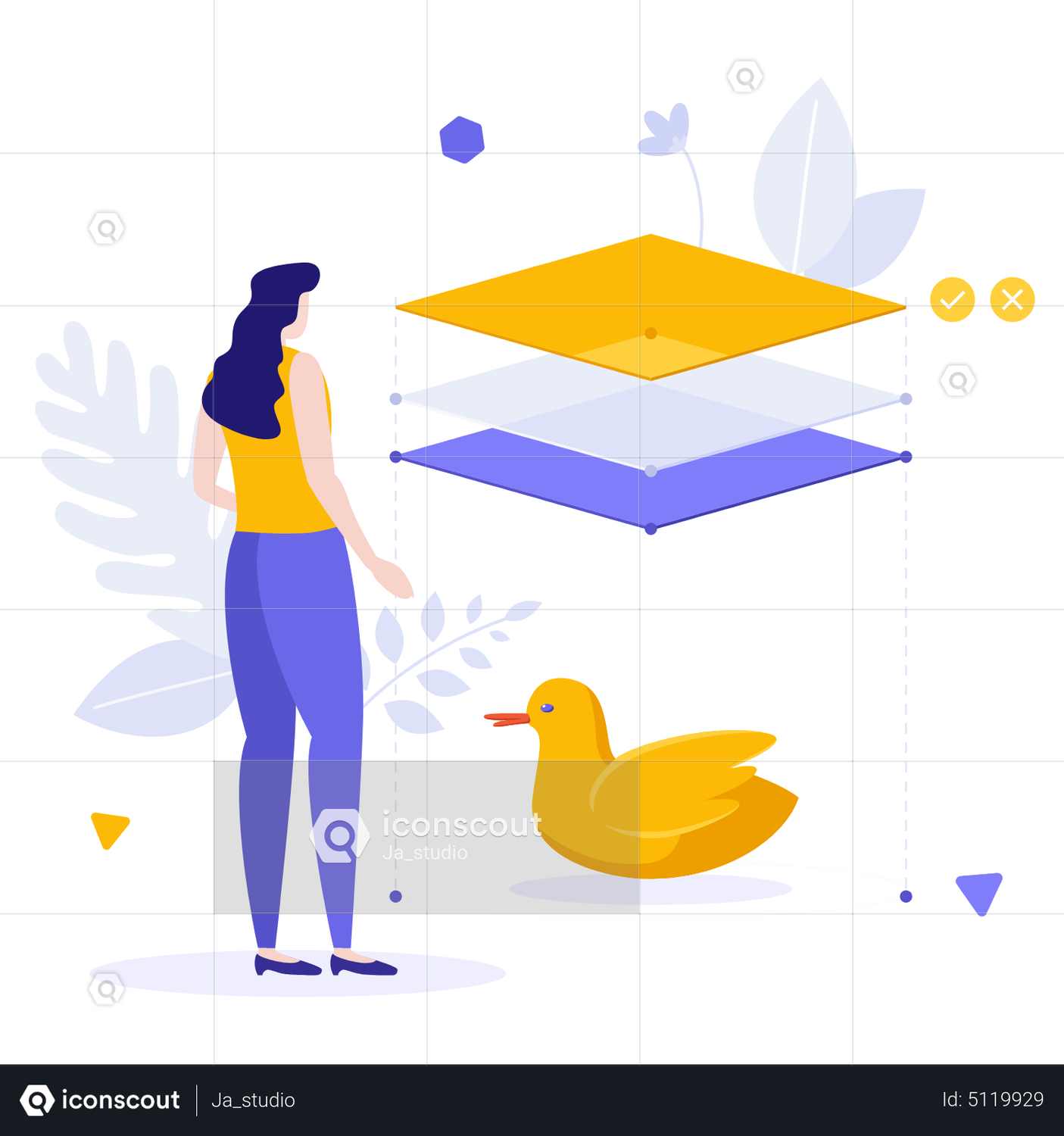 Man editing 3D object Animation by Ja_studio | LottieFiles