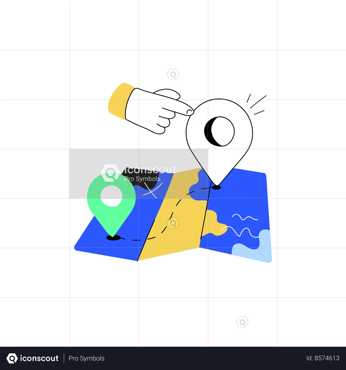 Map Distance Animated Icon - Free Download Maps And Navigation Animated ...