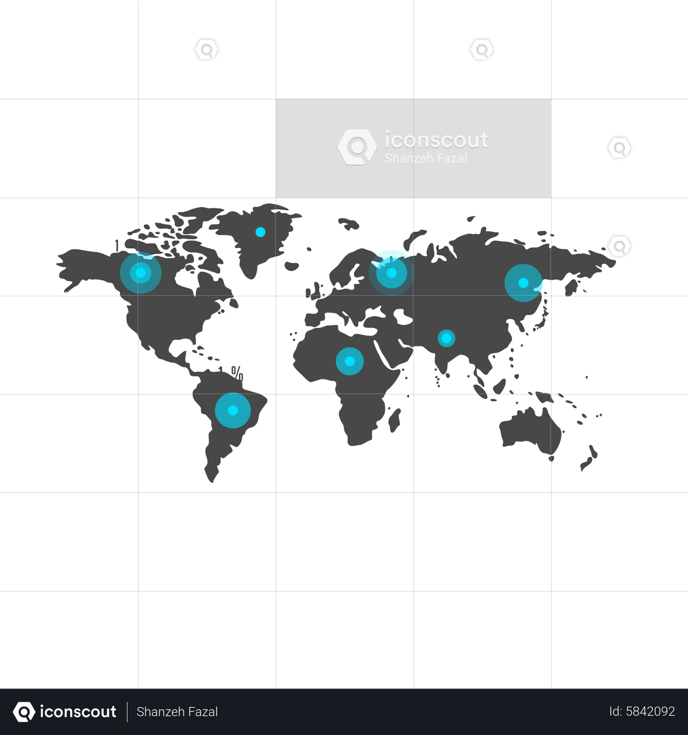 Map With Pulse Animation by Shanzeh Fazal | LottieFiles