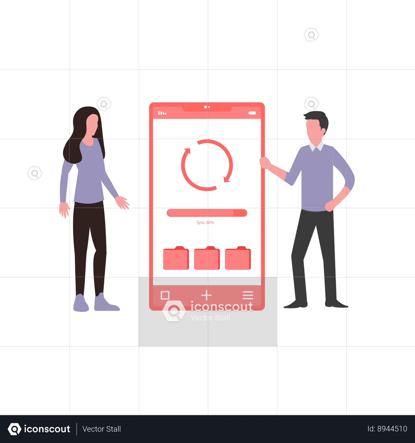 Mobile data syncing Animated Illustration download in JSON, LOTTIE or ... Mobile data syncing Animated Illustration download in JSON, LOTTIE or ...