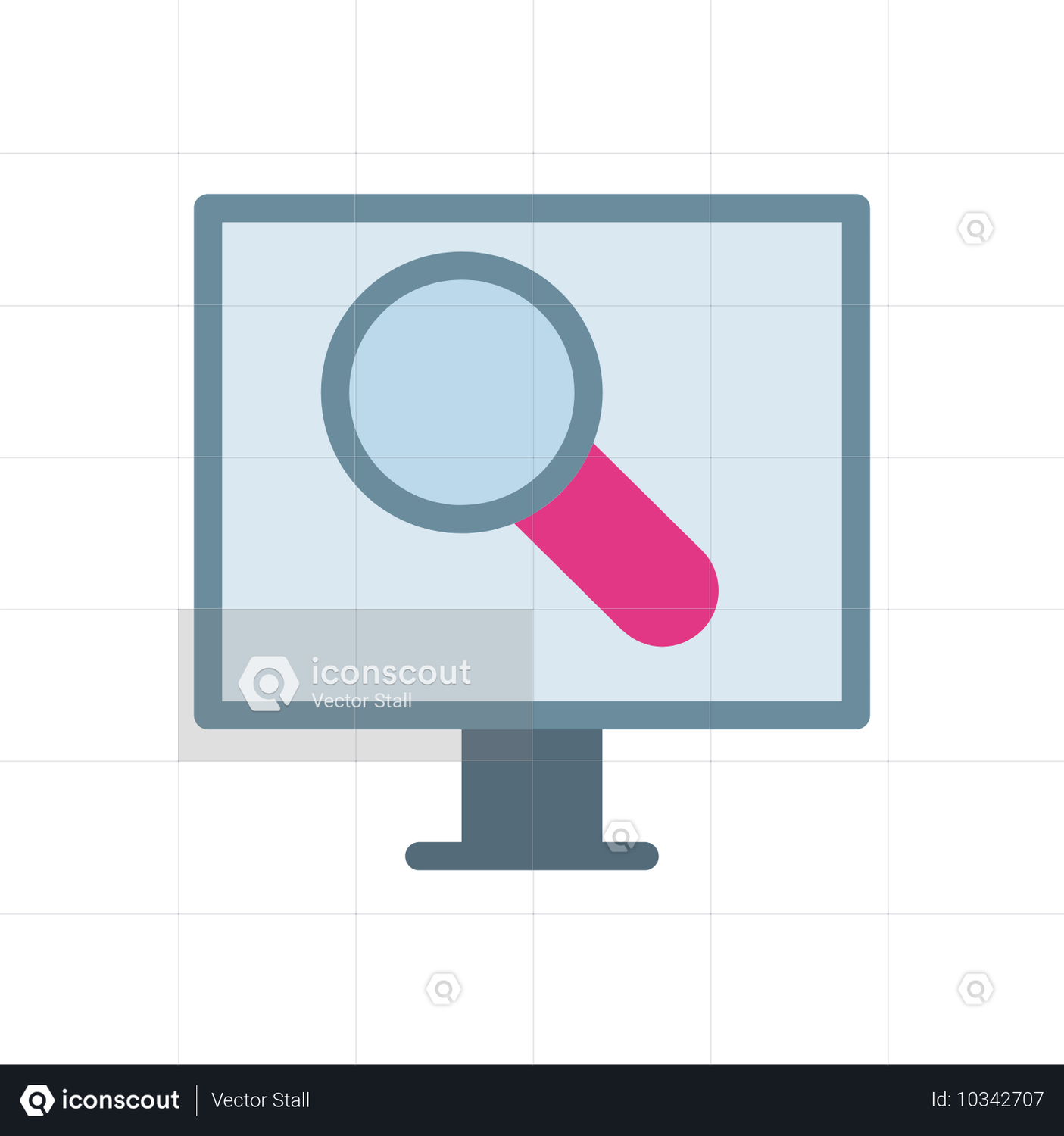 Monitor search magnifier Animation by Vector Stall | LottieFiles