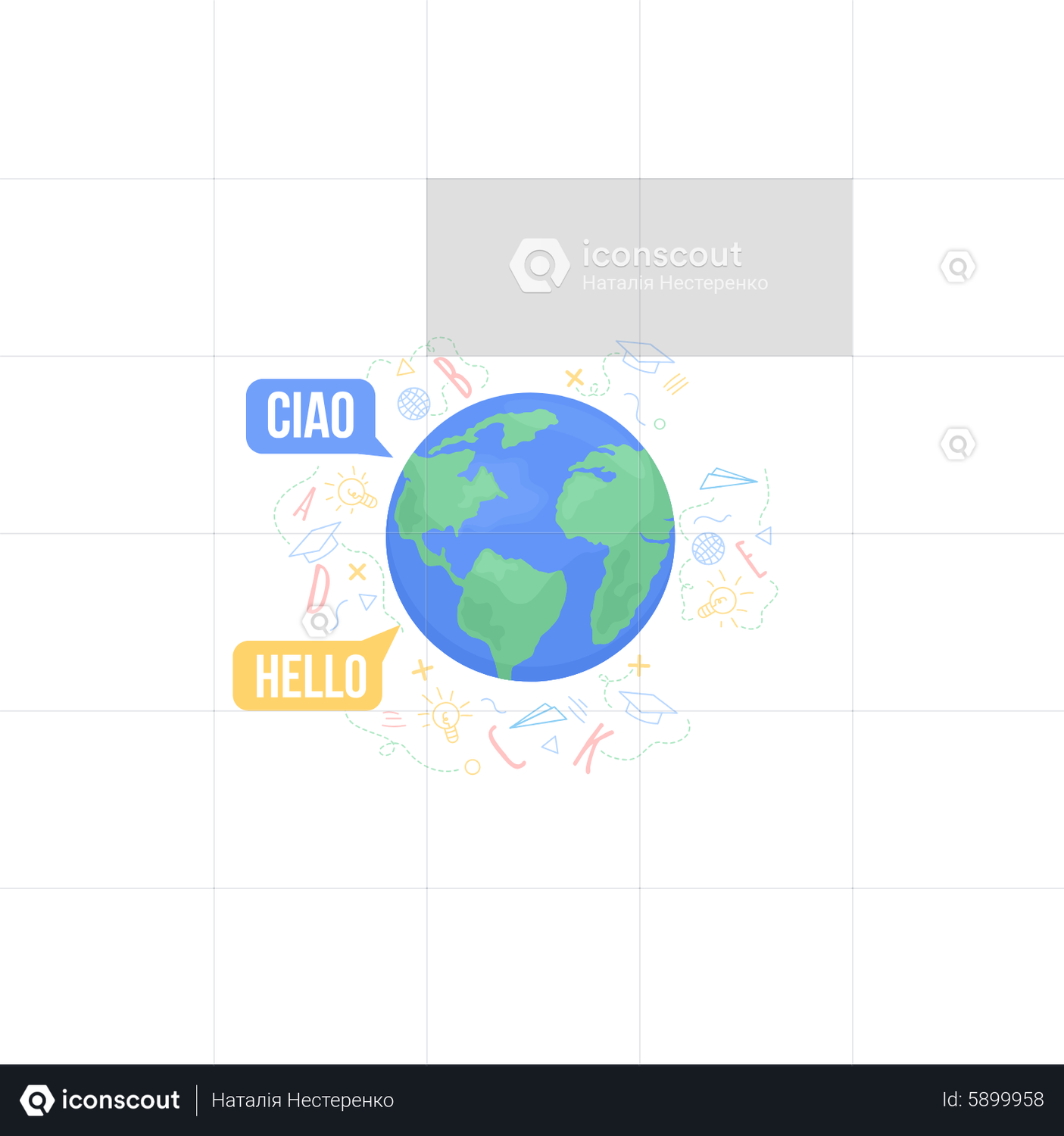 Multilingual World Animation By Наталія Нестеренко Lottiefiles