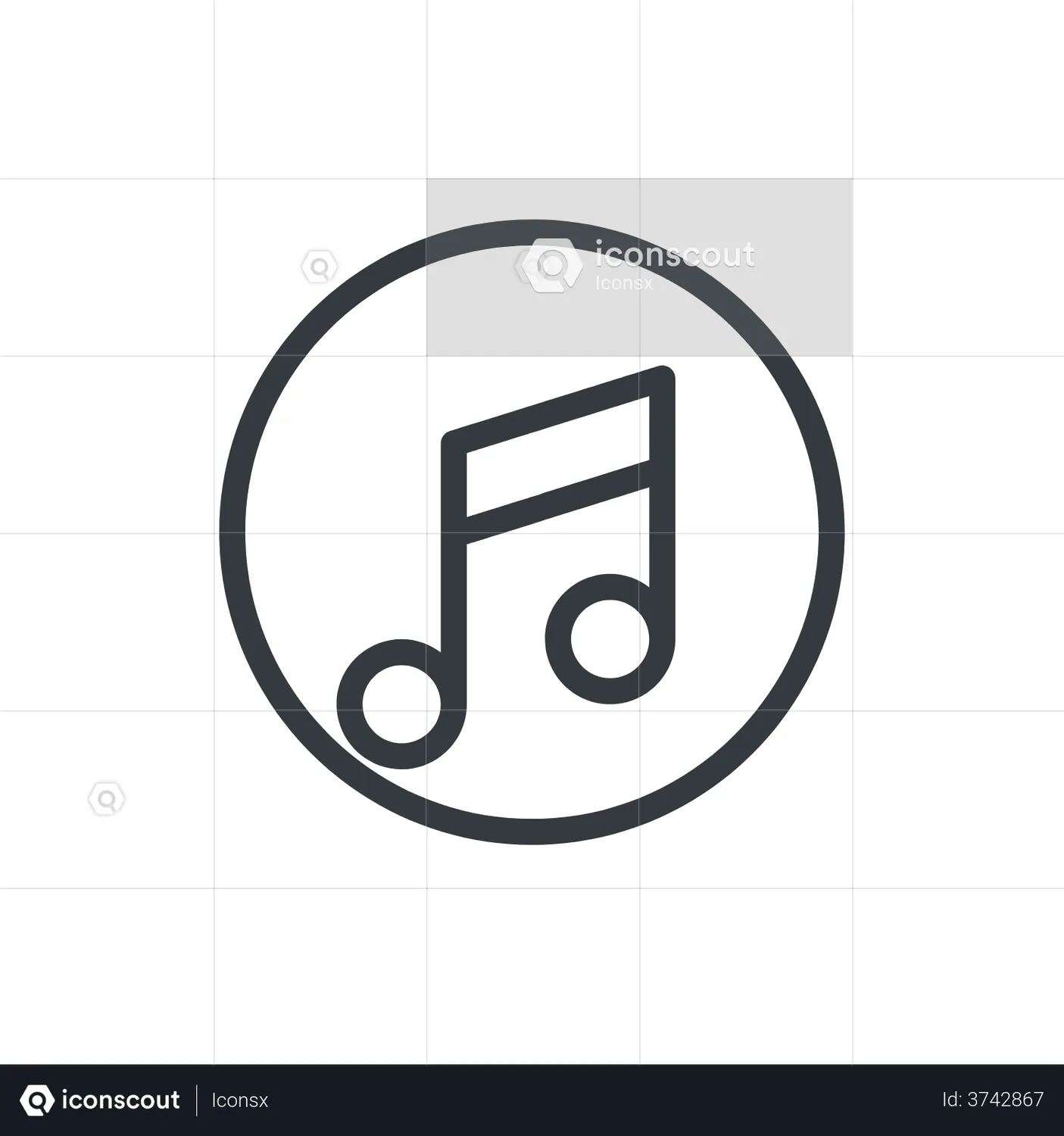 Music Tone Animated Icon download in JSON, LOTTIE or MP4 format