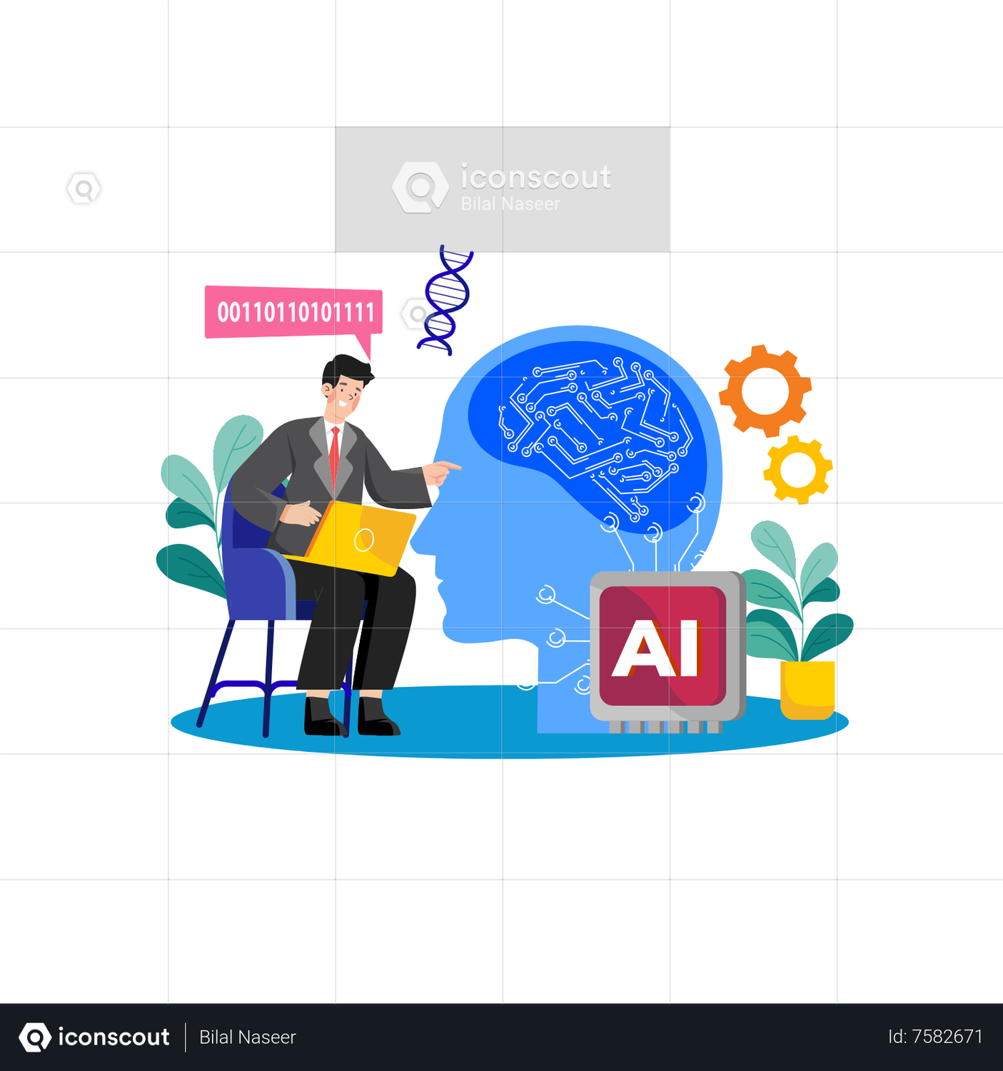 Neural Networks Simulate Human Brain For Ai Learning Animation By