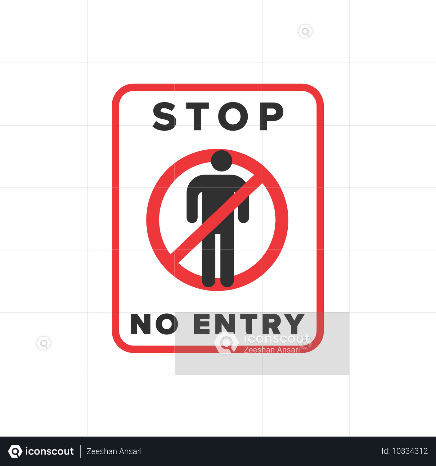 No Entry Sign Animation by Zeeshan Ansari | LottieFiles