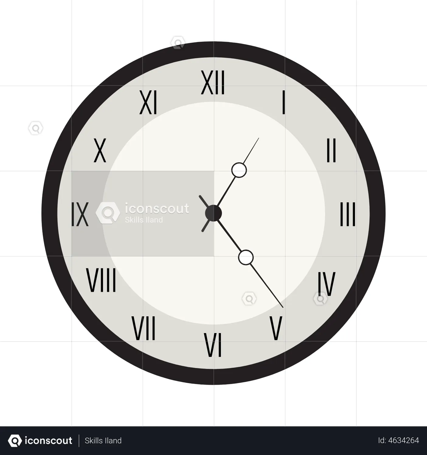 Office Clock Animated Icon download in JSON, LOTTIE or MP4 format