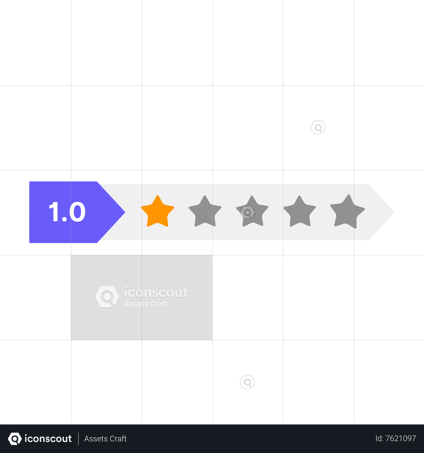 One Star Rating Animation by Assets Craft | LottieFiles