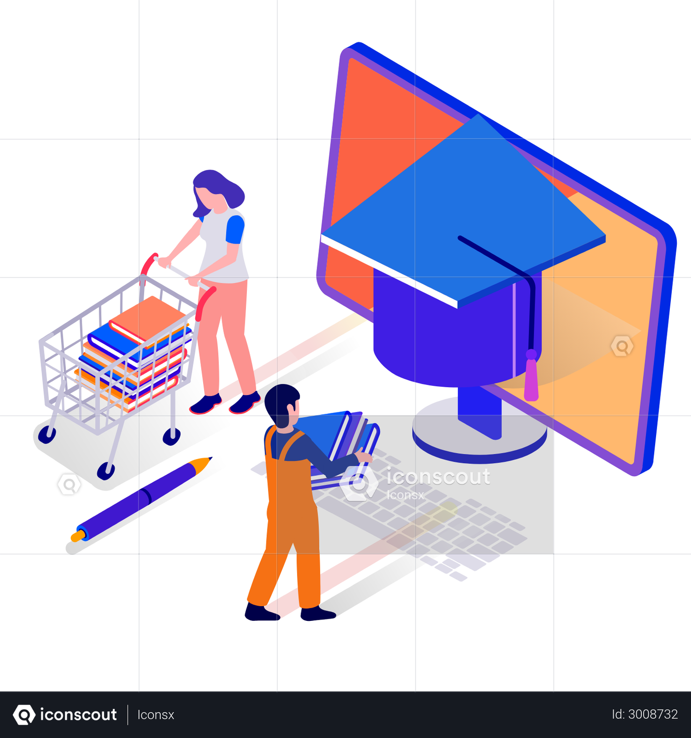 Online Education Animation by Iconsx | LottieFiles