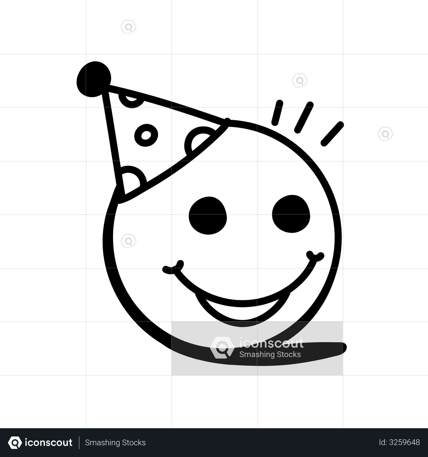 Party Hat Emoticon Animation by Smashing Stocks | LottieFiles Party Hat Emoticon Animation by Smashing Stocks | LottieFiles